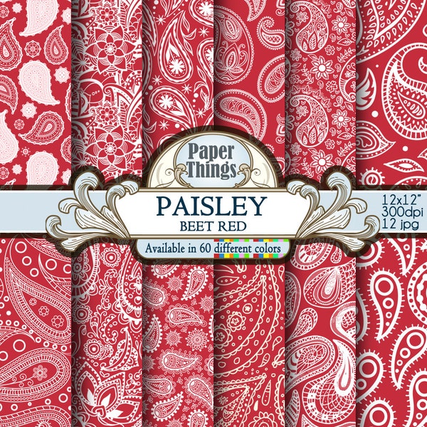 Paisley Paper - Etsy