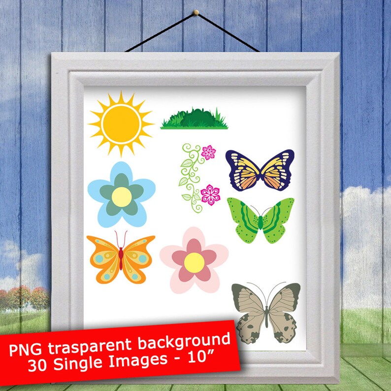 30 Butterfly Clipart Pack Butterfly Clip Art Butterflies - Etsy