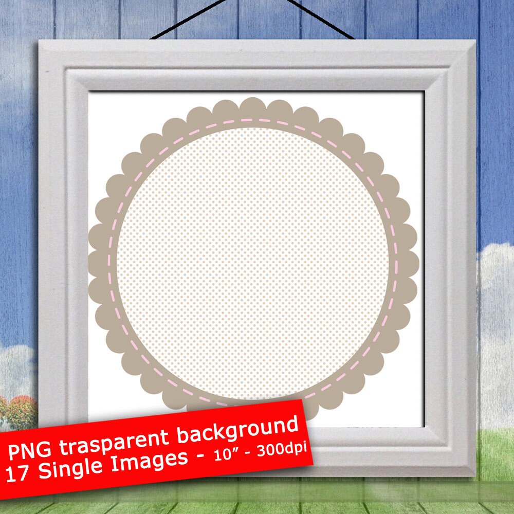 17 Shabby Frames Clipart Pack Wedding Clipart Flower Clip | Etsy