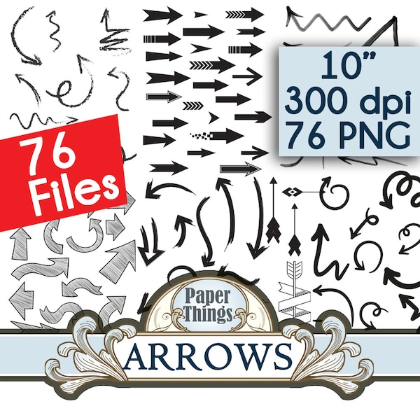 Arrow Clip Art - Etsy