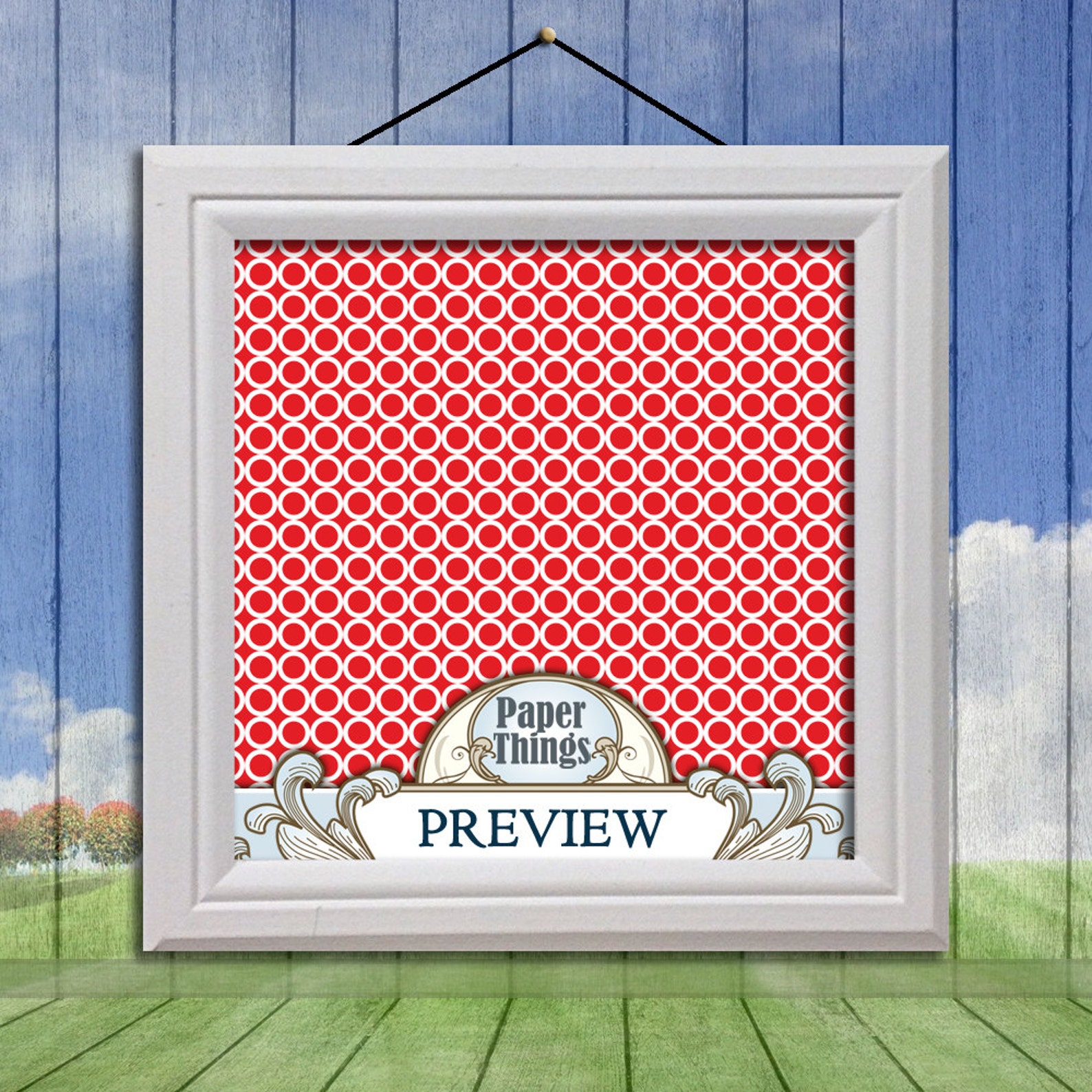 Red Scrapbook Paper Red Dots White and Red Digital Polka Dot - Etsy