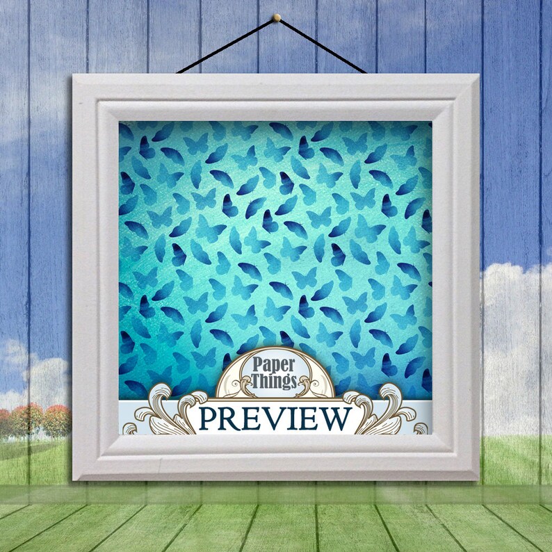 Butterfly Digital Papers, Butterflies Scrapbook Paper, Butterfly ...