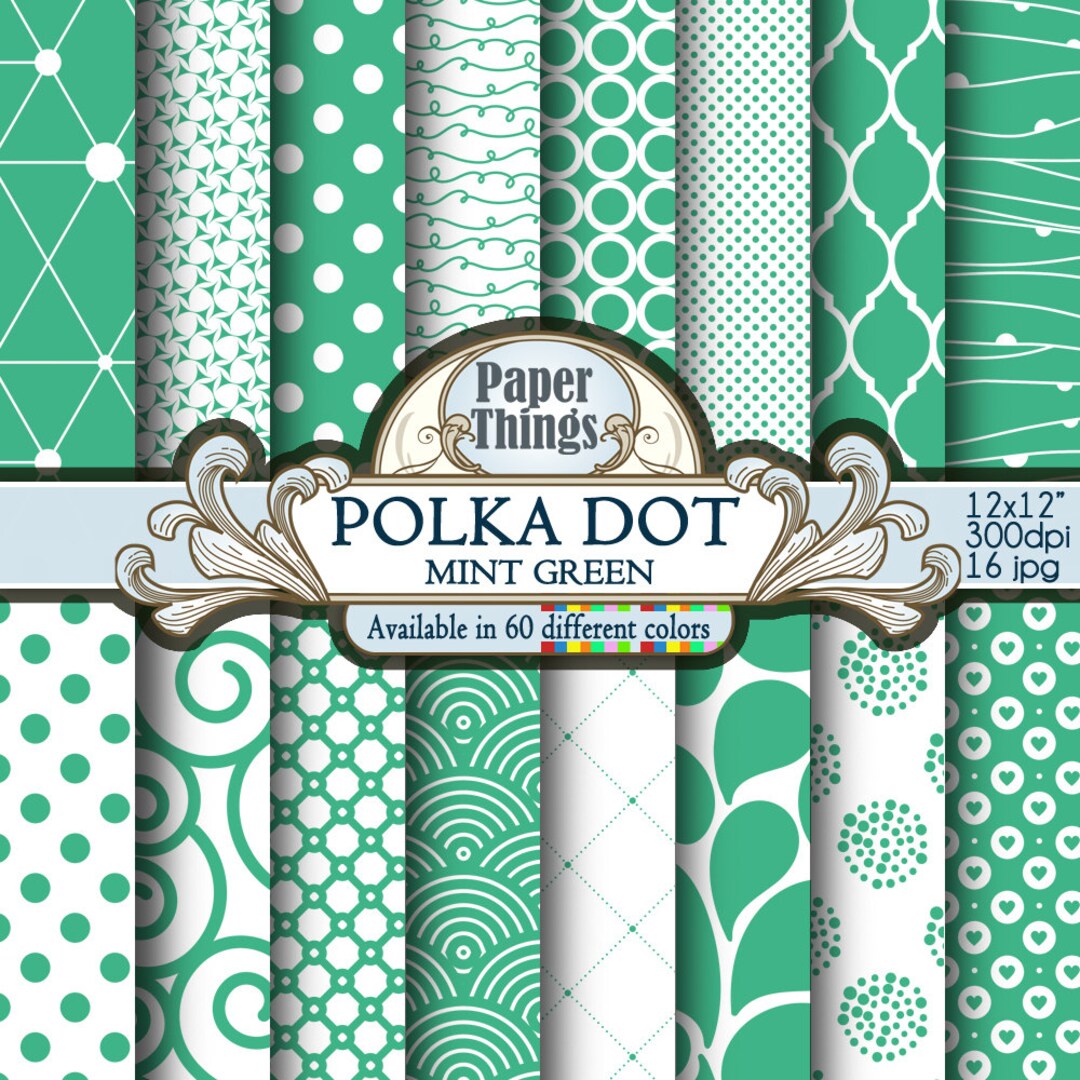 Mint Green Geometric Background, Green Digital Background, White and ...