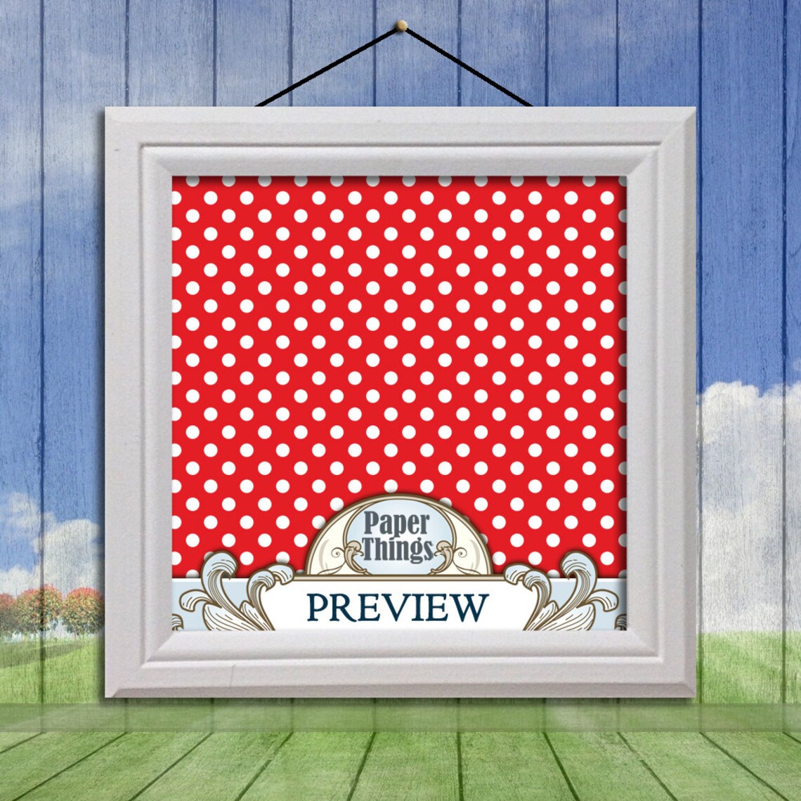 Red Scrapbook Paper Red Dots White and Red Digital Polka Dot - Etsy