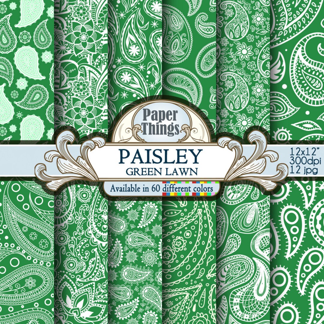 Printable Scrapbook Paper Paisley