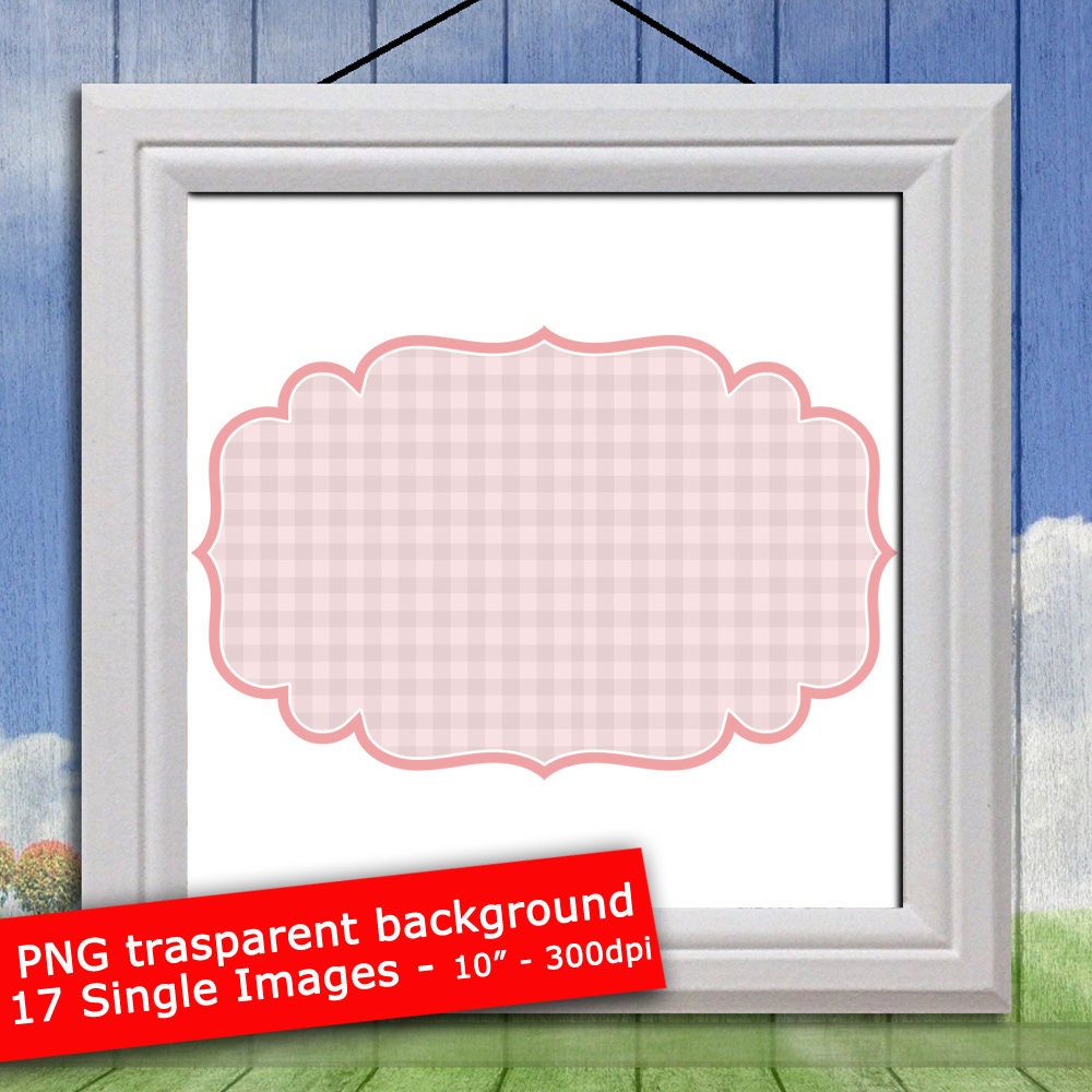 17 Shabby Frames Clipart Pack Wedding Clipart Flower Clip | Etsy