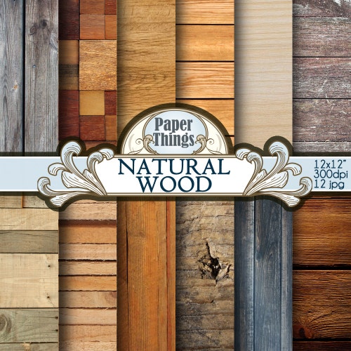 Weathered WOOD DIGITAL PAPER Printable Papers Rustic | Etsy