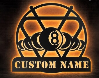 Metal Billiard Signs - Etsy