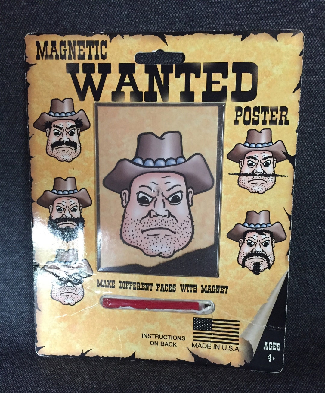 Vintage Toy Magnetic Wanted Poster - Etsy