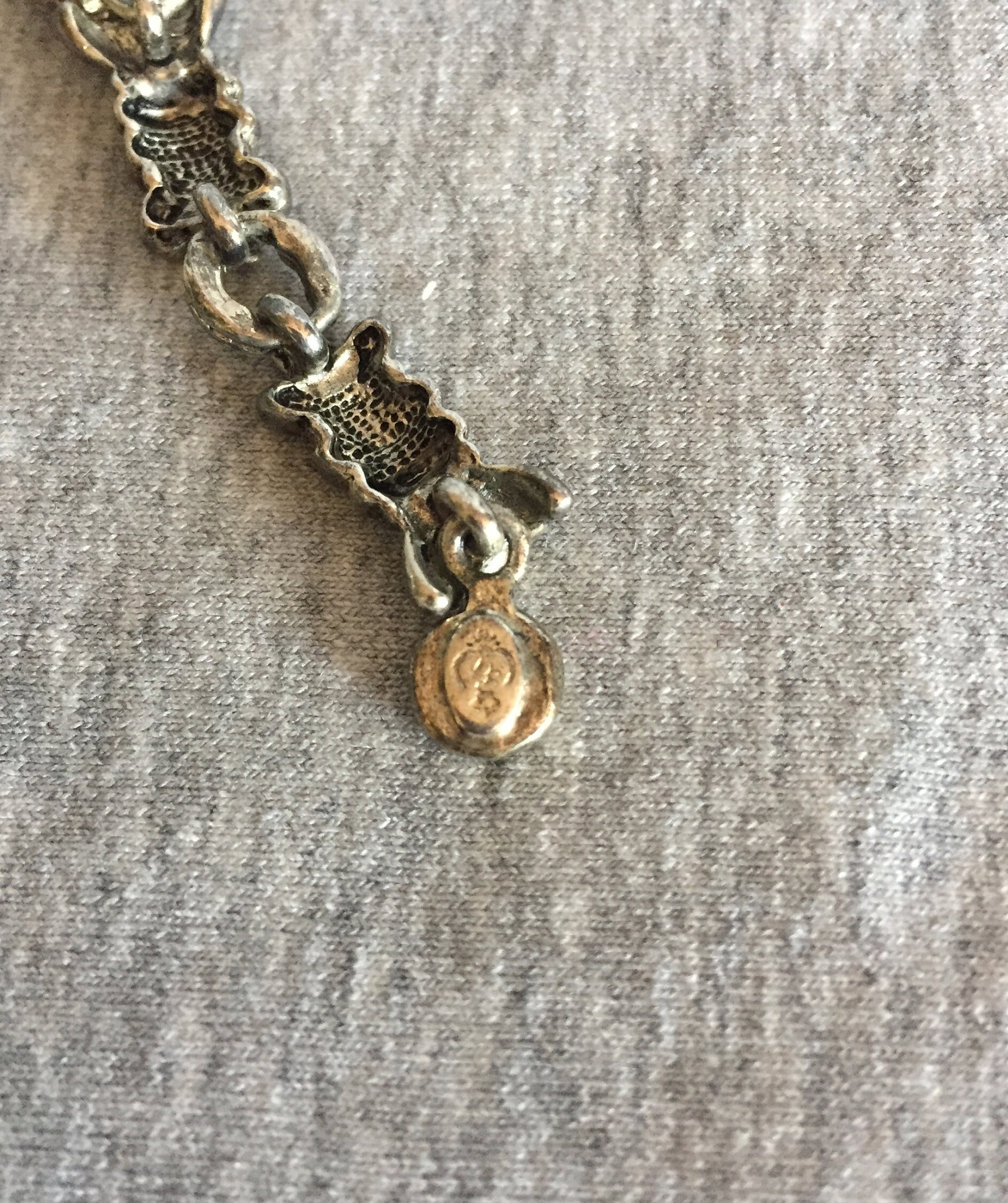 Vintage PD Crown Chain Bracelet - Etsy