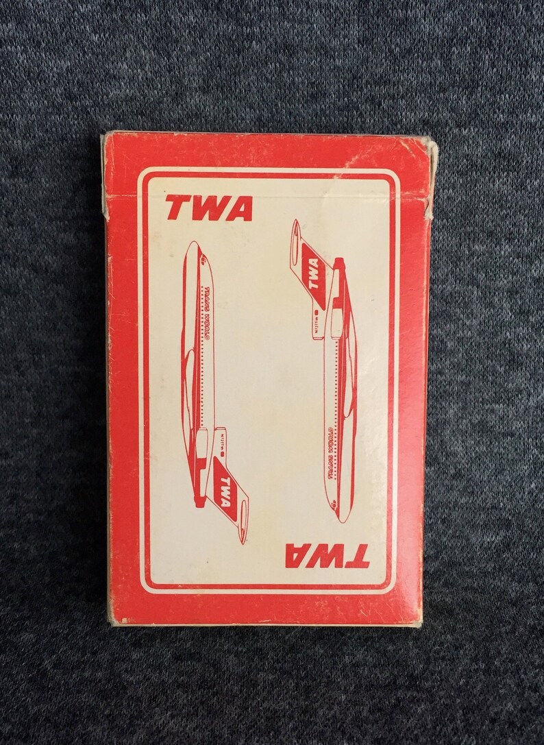 Vintage TWA Playing Cards - Etsy