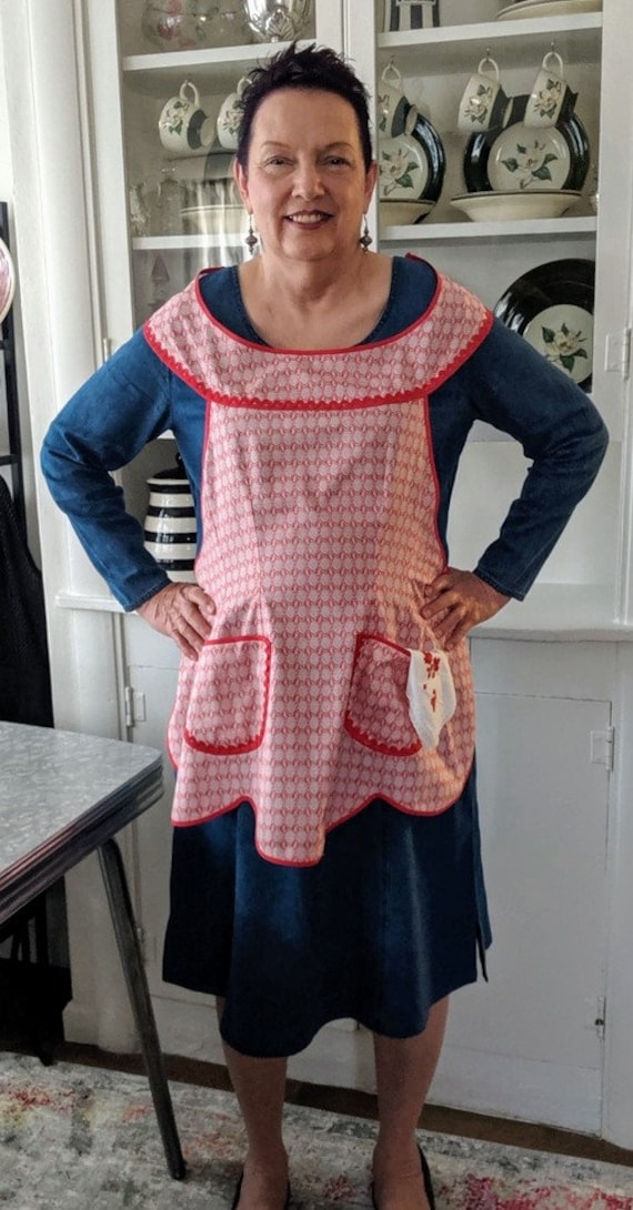 Plus Size Apron Vintage Pattern Retro | Etsy