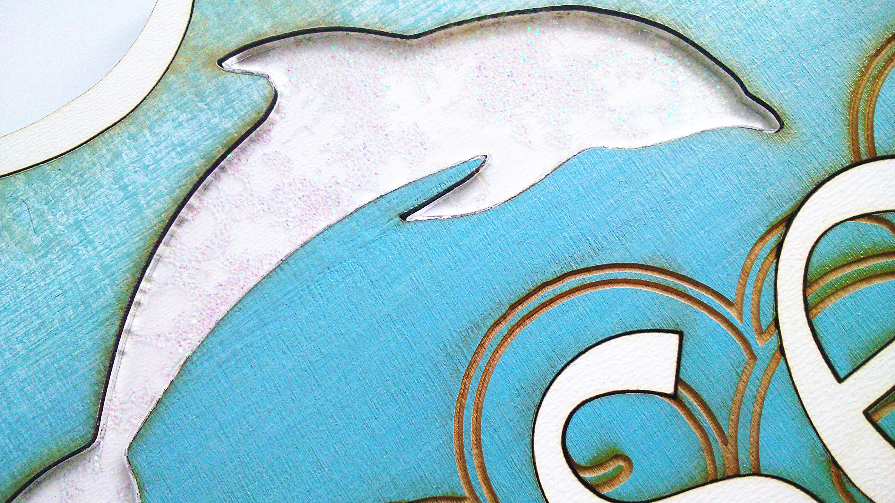 OPEN/CLOSED Dolphin Seawaves Sign 3D Double Sided - Etsy