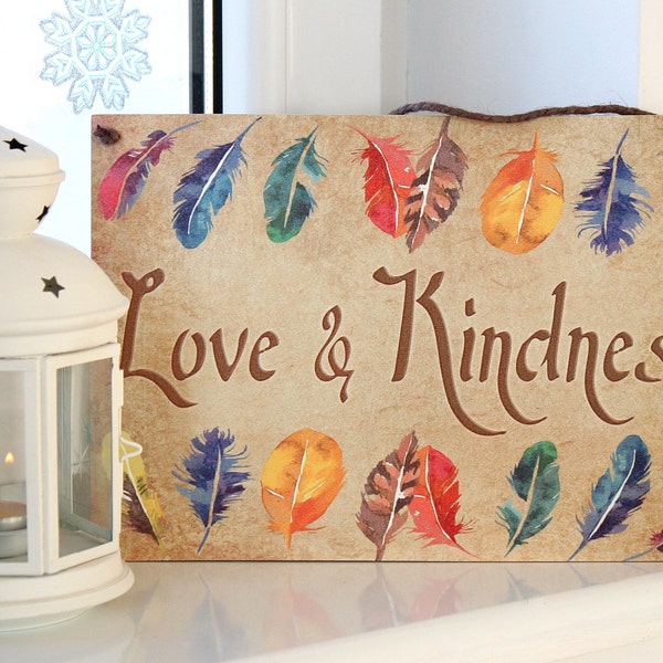Kindness Wood Sign - Etsy