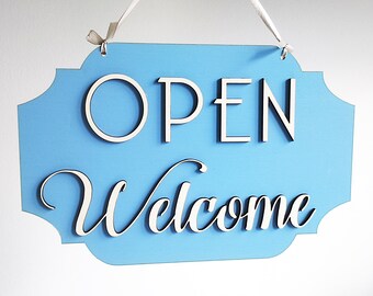 Double Sided Open Sign | Etsy