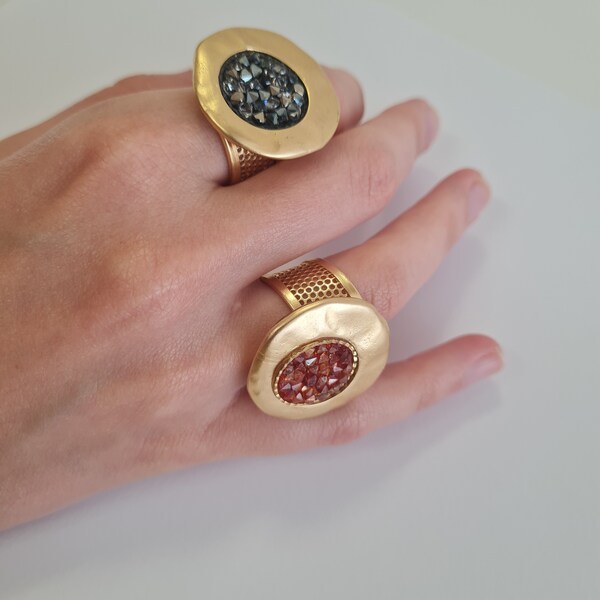 Swarovski Ring - Etsy