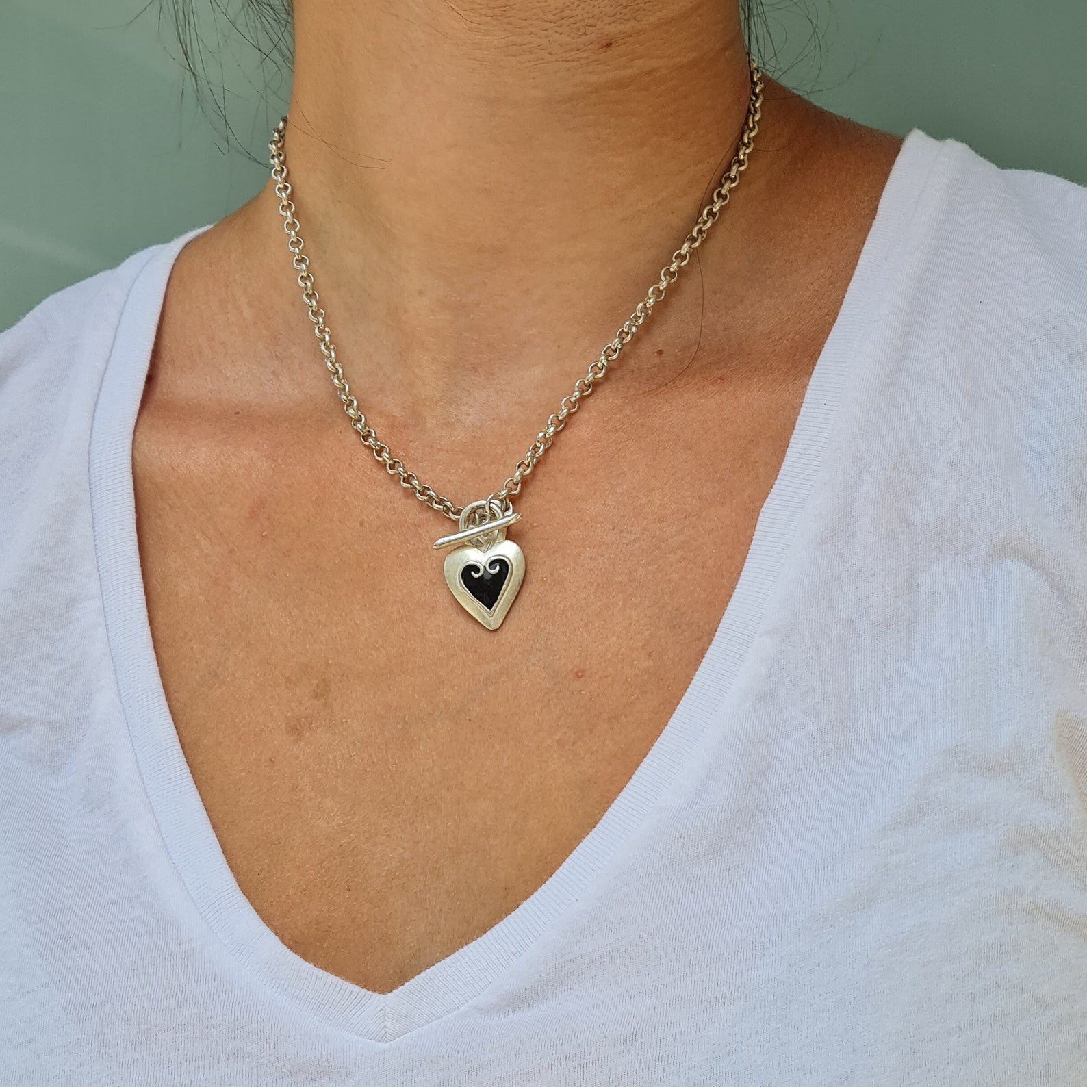 Chunky Silver Necklace Antique Silver Choker Vintage Silver | Etsy