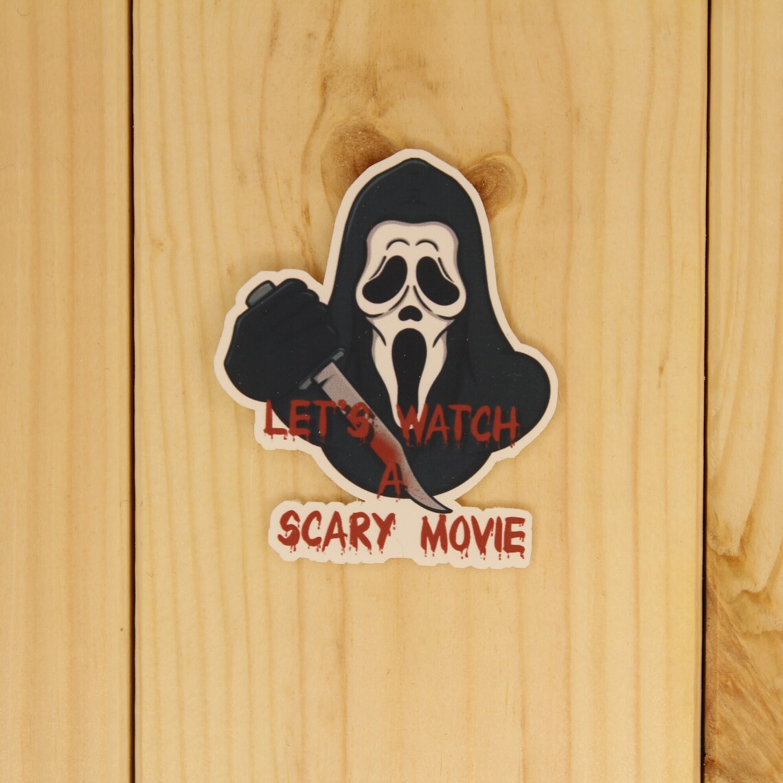 Ghostface Character Sticker - Etsy