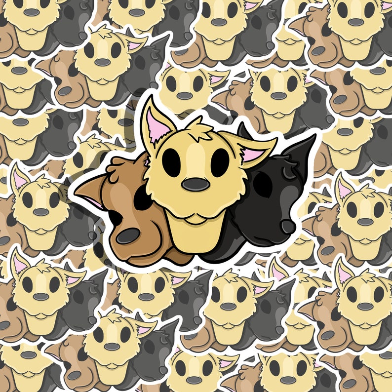 Cute Cerberus Stickers - Etsy