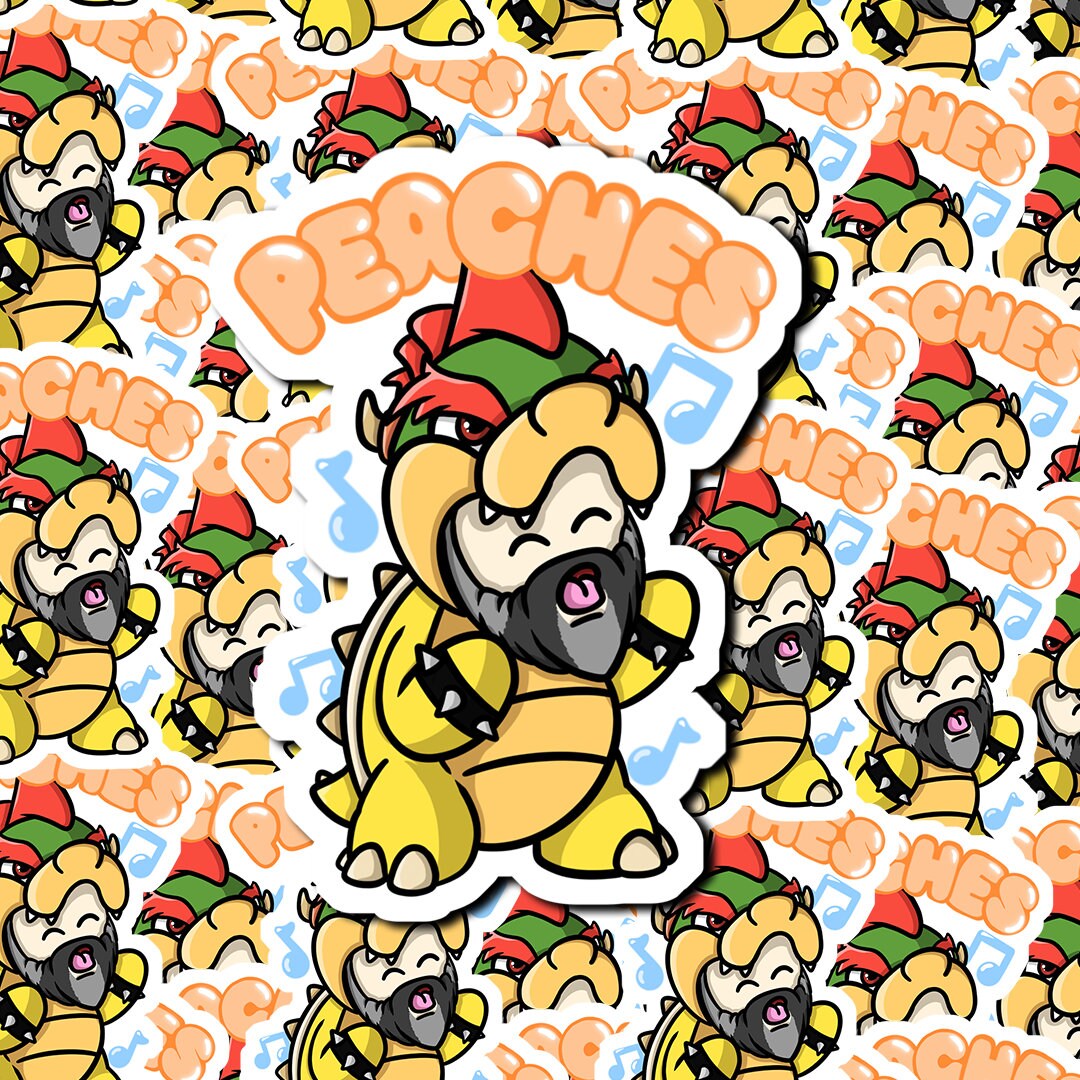 Jack Black as Bowser Sticker - Etsy