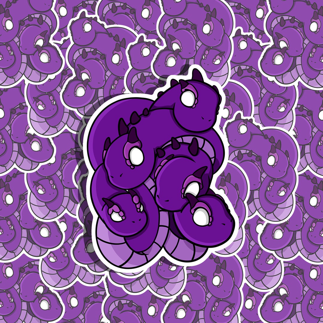 Cute Hydra Sticker. - Etsy