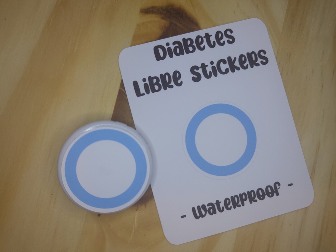 Diabetic Freestyle Libre Sticker: Blue Diabetic Circle - Etsy