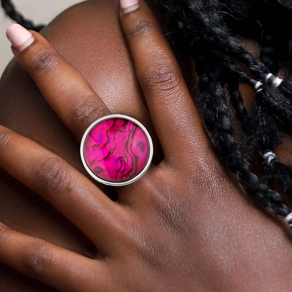 Fuchsia Ring - Etsy