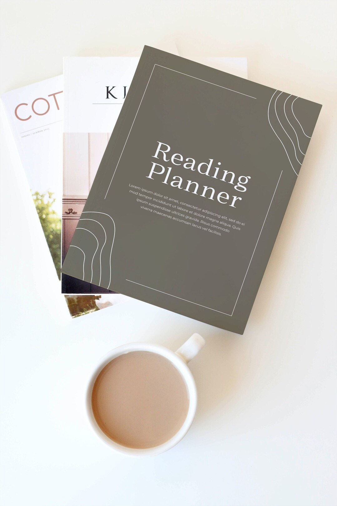 Book Reading Planner Progress Tracker Reading Journal Digital Printable ...