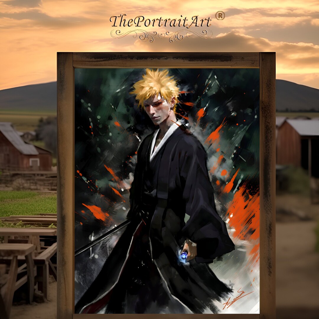 Anime Wall Art, Anime Realistic Fan Art, Anime Lover Gift, Art Decor - Etsy