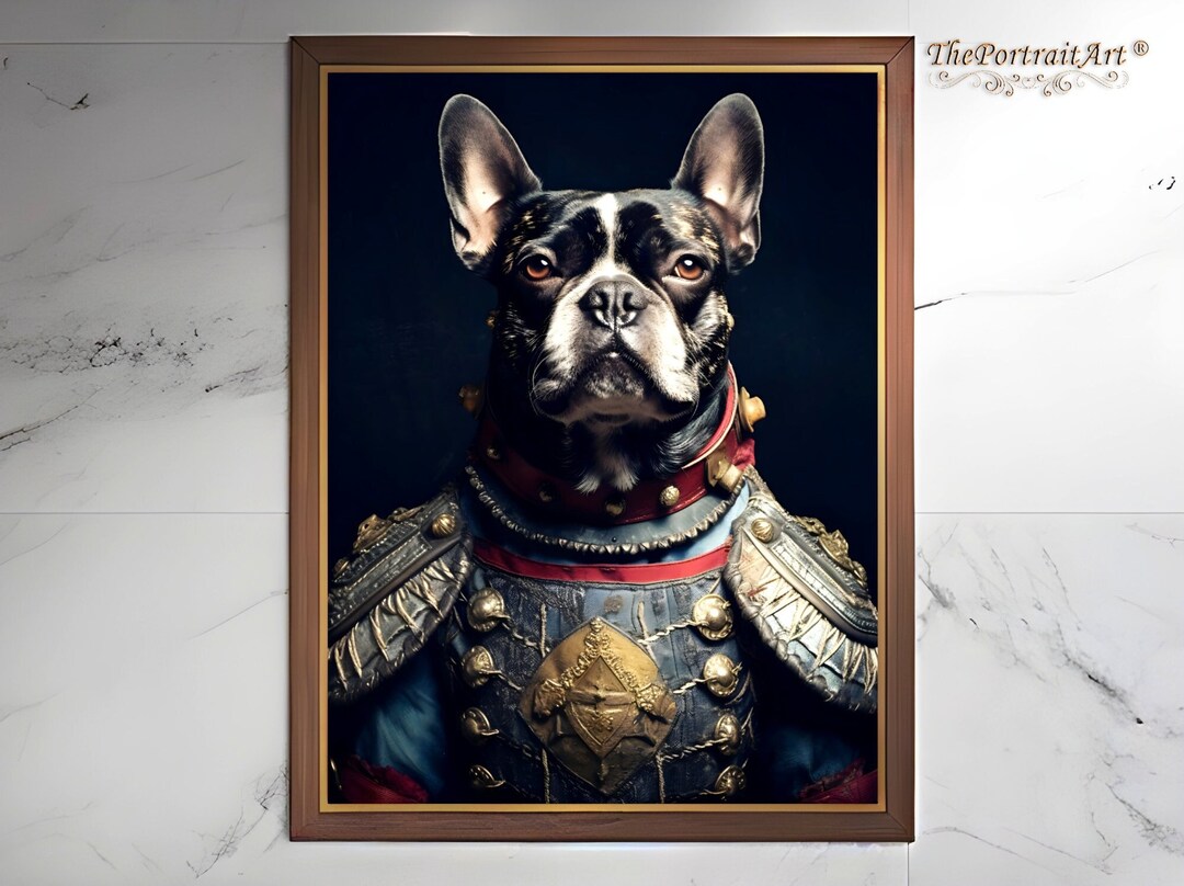 Personalized Pet Portrait, Battle Suit Dog or Cat, Royalty Guards ...