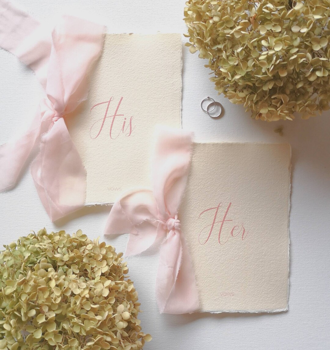 PRINTABLE Vow Booklet, Vow Book Cover, Vows, Folded Vow Program, Vow ...