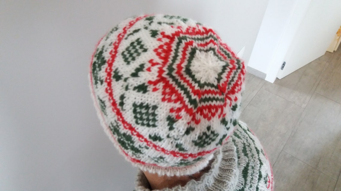 Alpine Winter Hat - PDF Knitting Pattern - DIY Hat in Wool - Stranded ...