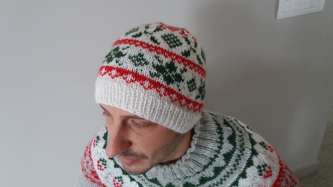 Alpine Winter Hat - PDF Knitting Pattern - DIY Hat in Wool - Stranded ...