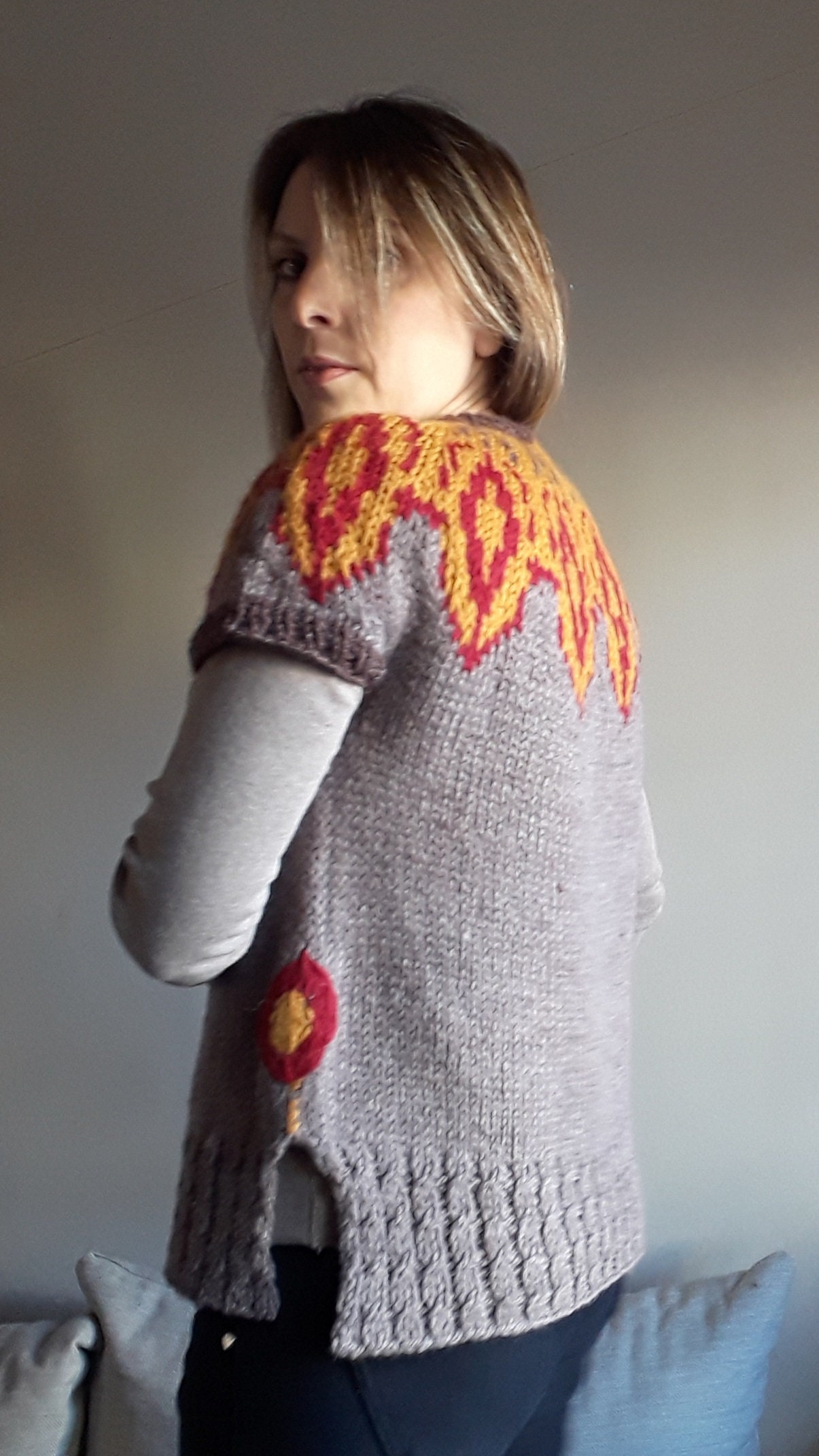 PDF Knitting Pattern Horus Stranded Sweater Pattern in - Etsy