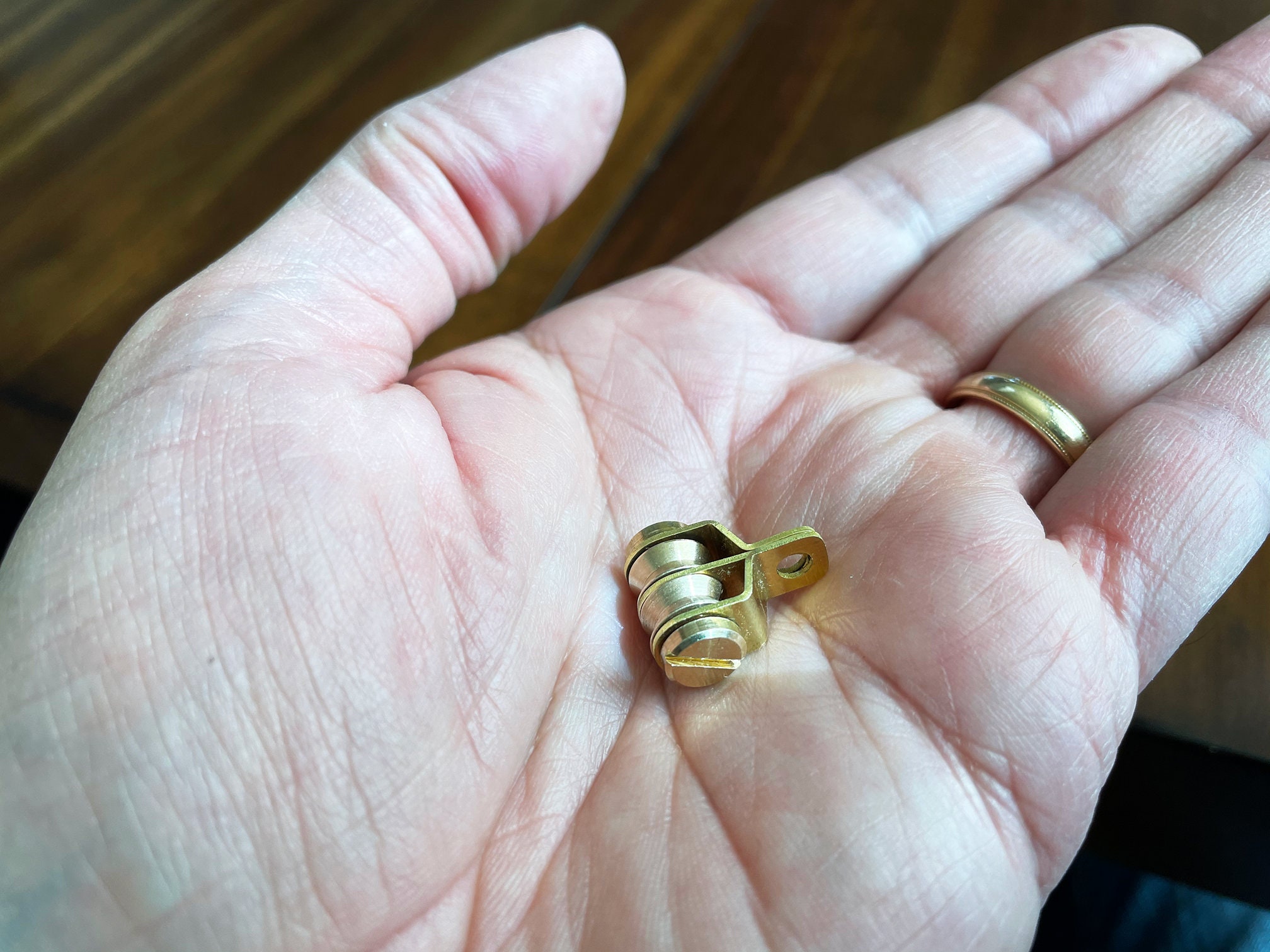 Miniature Brass Pulley, Double, Shell Style - Etsy