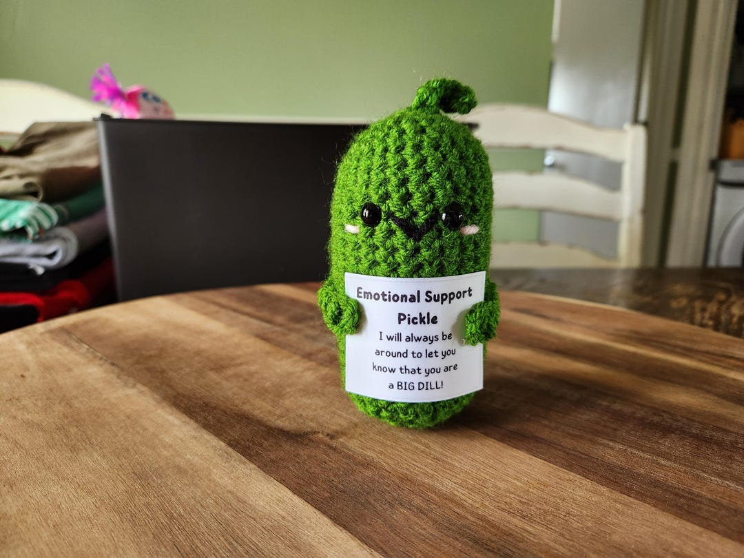 Emotional Support Pickle - Etsy