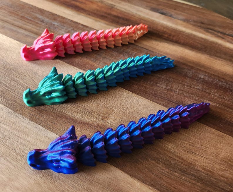 3D Print Small Articulated Dragon - Etsy