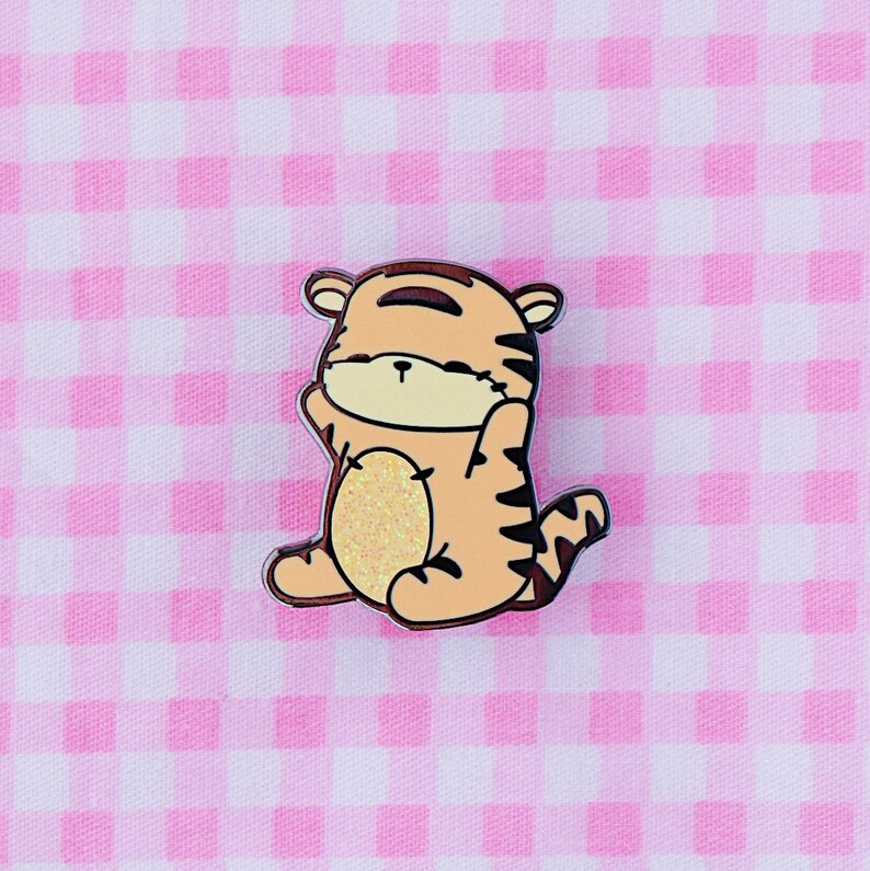 Tiger Enamel Pin Kawaii Pin 100 Acre Woods Chibi Pin Poo | Etsy
