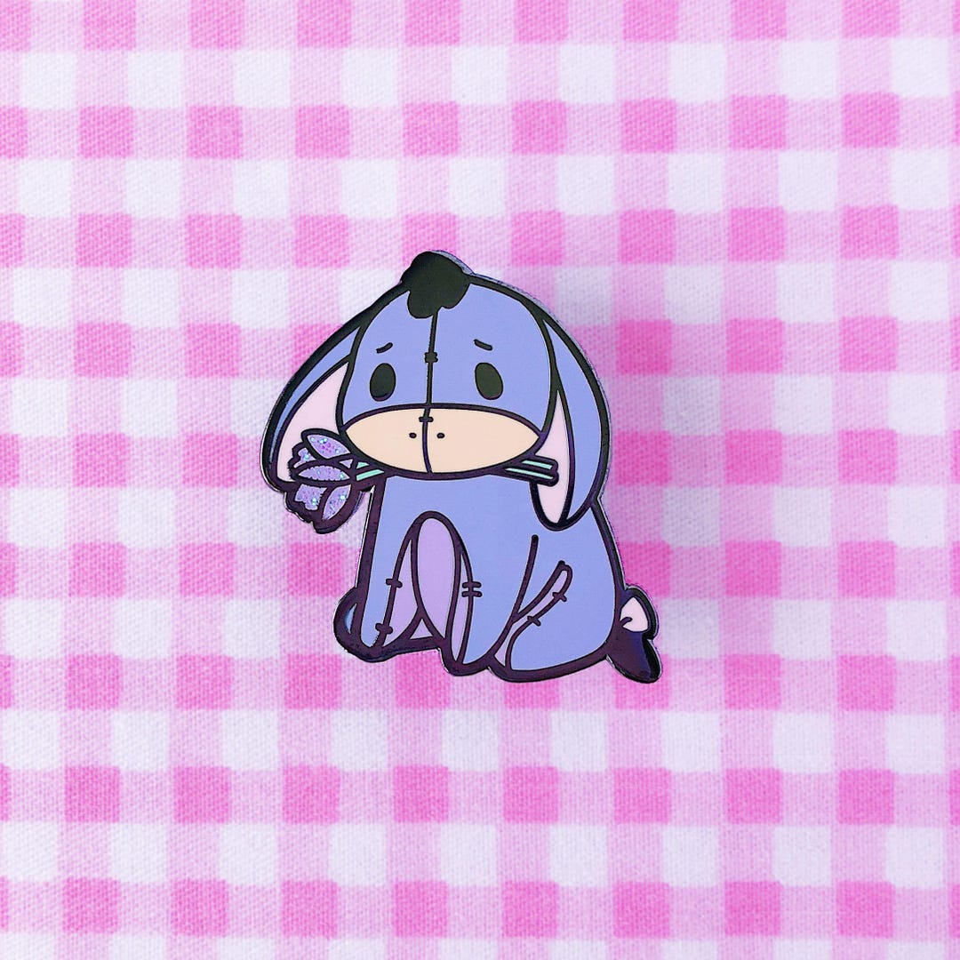 Eeyor-e Enamel Pin, 100 Acre Woods, Kawaii Pin, Chibi Pin - Etsy