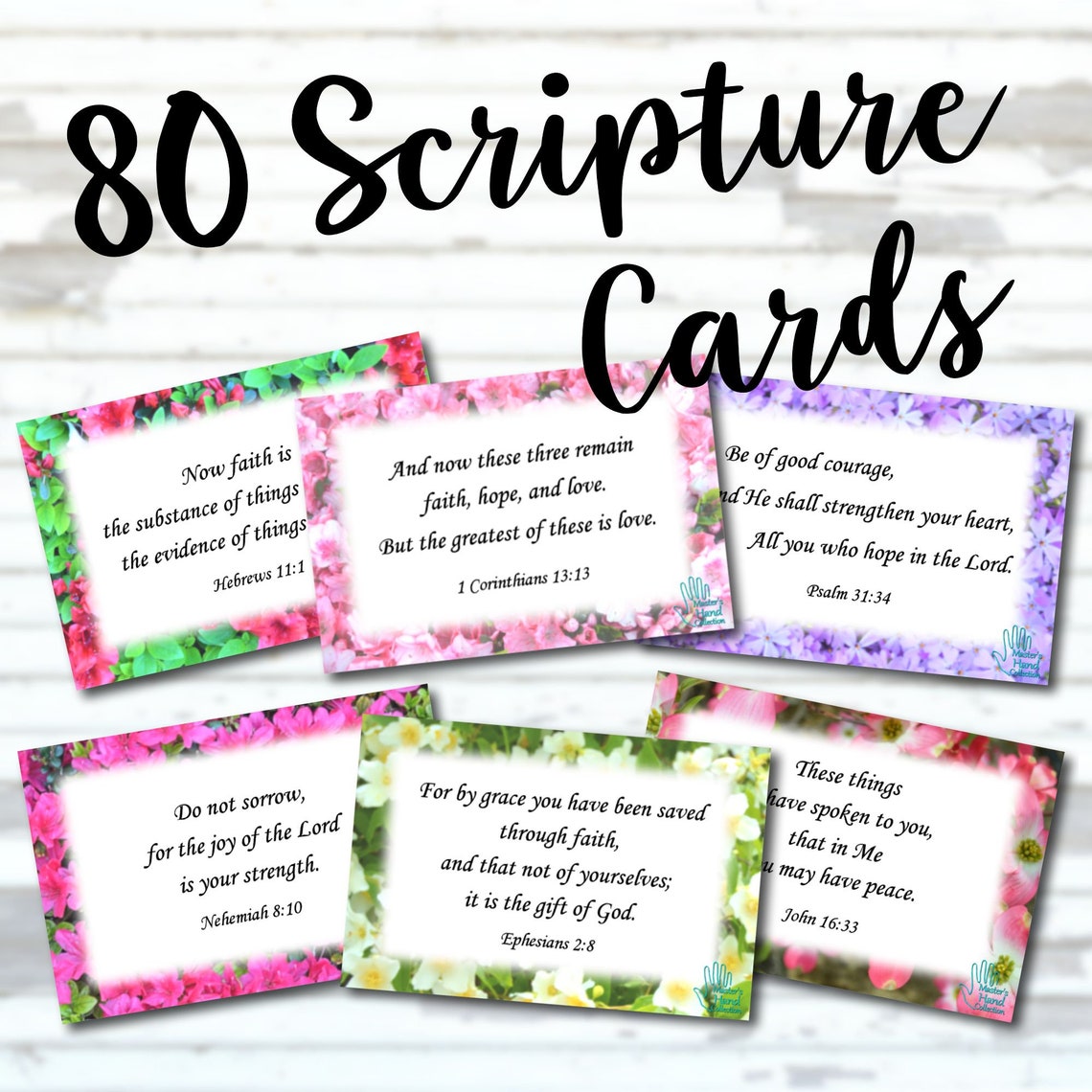 80 Inspiring Bible Verse Cards Printable Scripture Cards - Etsy