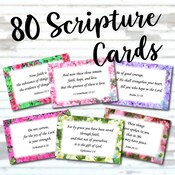 Printable Scripture Cards Bible Verse Coloring, Blank Note Cards ...