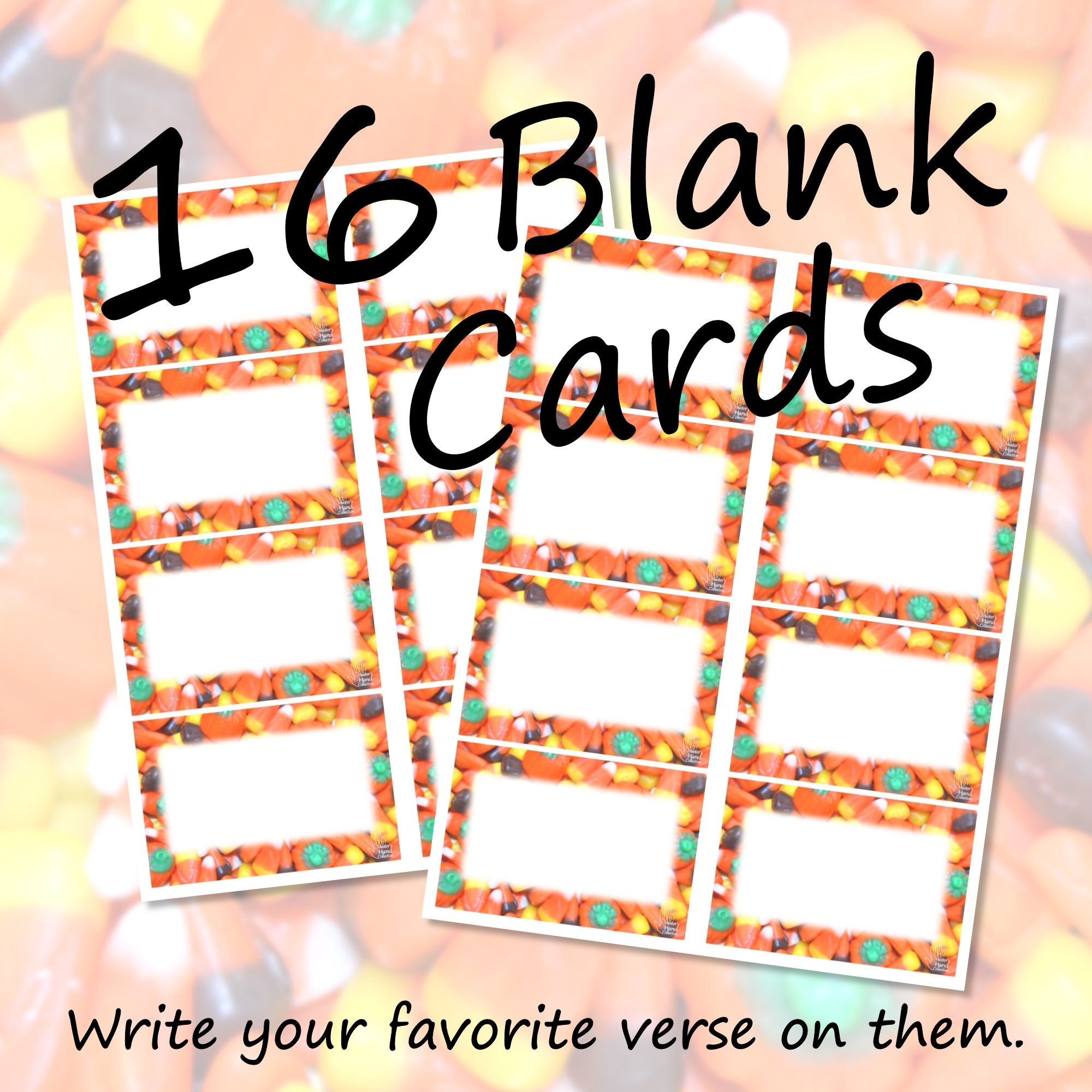 Christian Halloween Bible Verse Cards for Candy, Religious Halloween ...
