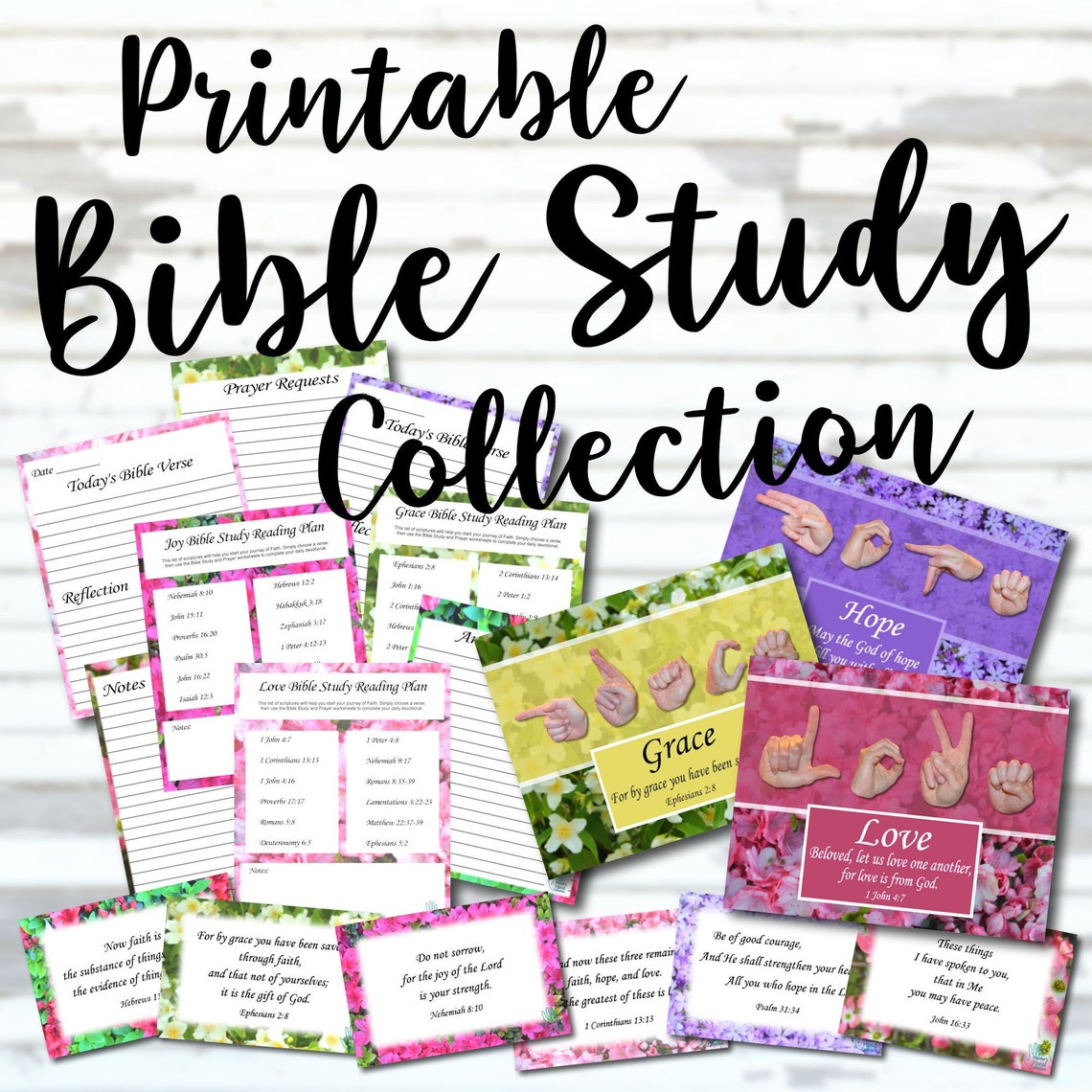 Printable Bible Study Collection, Love One Another Printable Bible ...