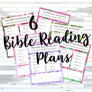 Bible Reading Plan, 30 Bible Study Worksheets, Printable, Daily ...