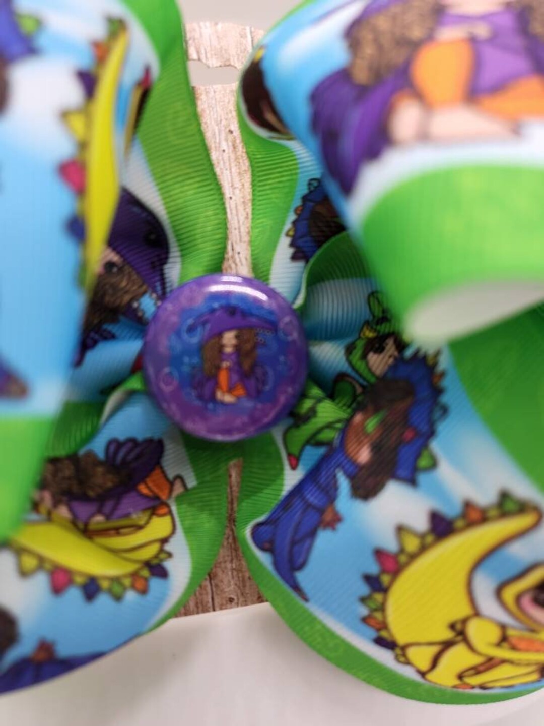 Dino Girl Boutique Bow: Dinosaur Cheer Bow - Etsy