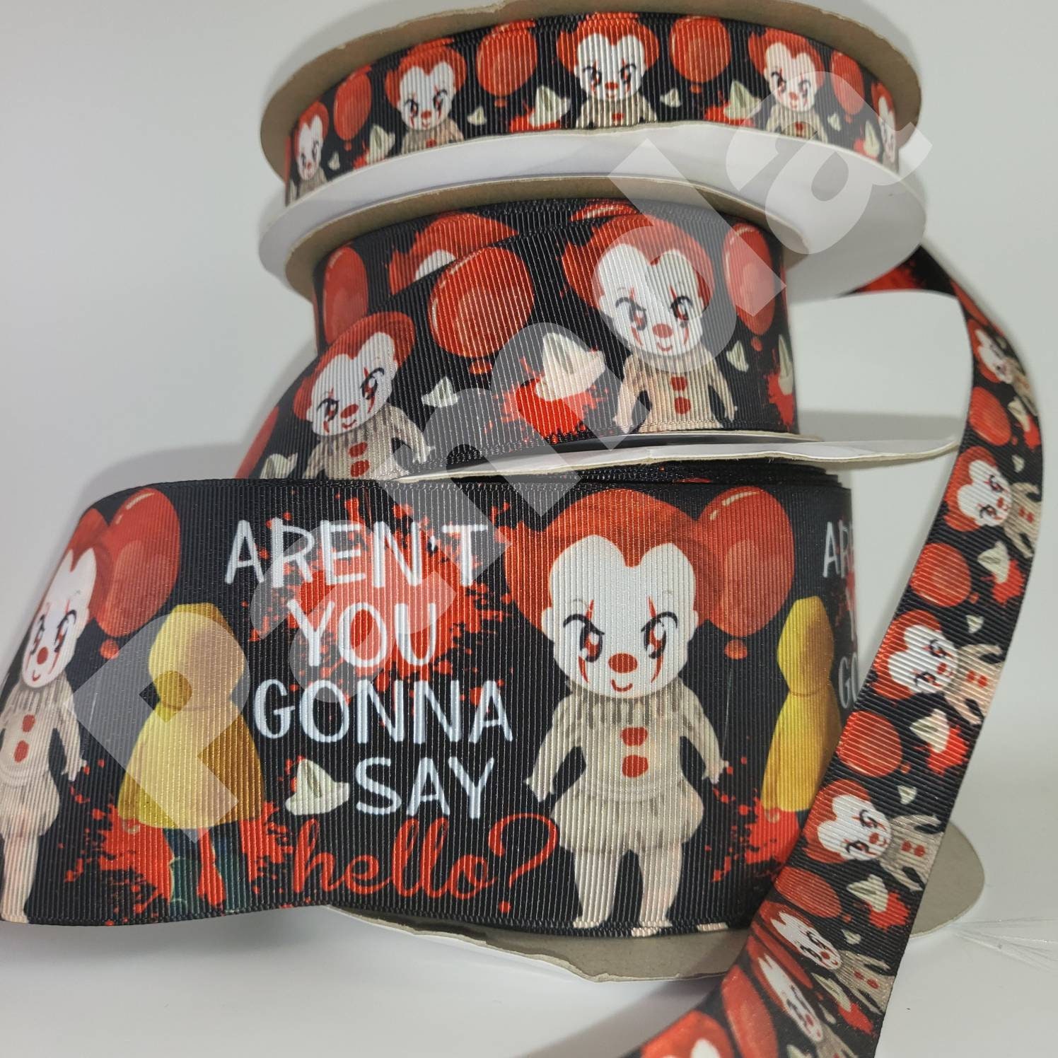 Scary Clown/horror/halloween/ribbon / 3 Inch / Hair Bows/ Usdr - Etsy