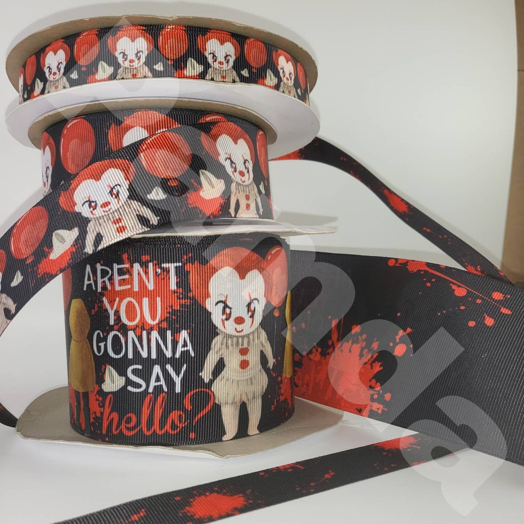 Scary Clown/horror/halloween/ribbon / 3 Inch / Hair Bows/ Usdr - Etsy