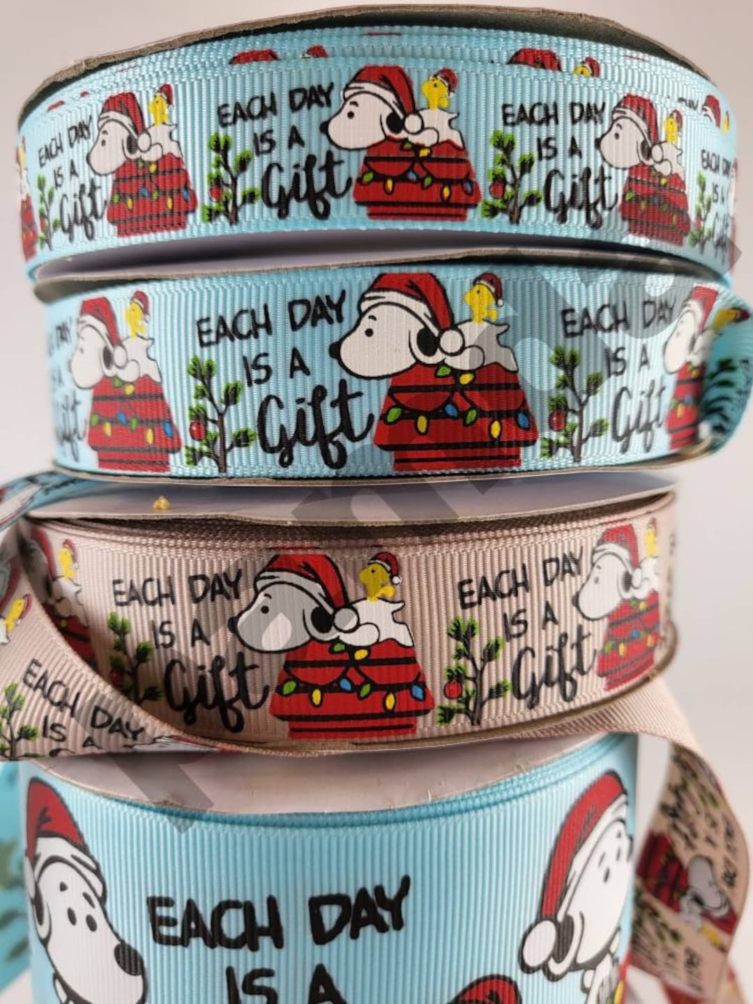 Every Day is a Gift/christmas/ Dancing Dog/xmas/ Ribbon / 3 Inch / Hair ...