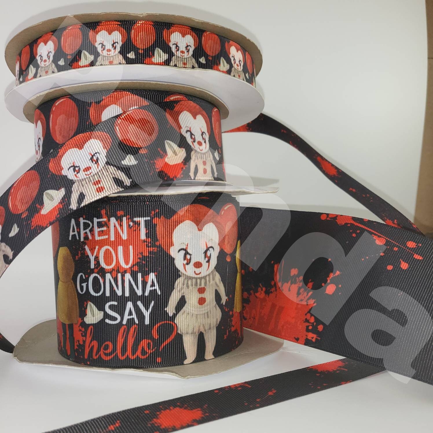 Scary Clown/horror/halloween/ribbon / 3 Inch / Hair Bows/ Usdr - Etsy