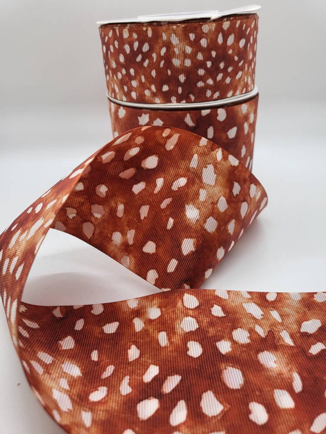 Deer Print Ribbon: 3 Inch Western Style - Etsy